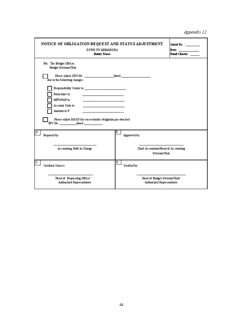 Appendix 12 - NORSA Form | PDF