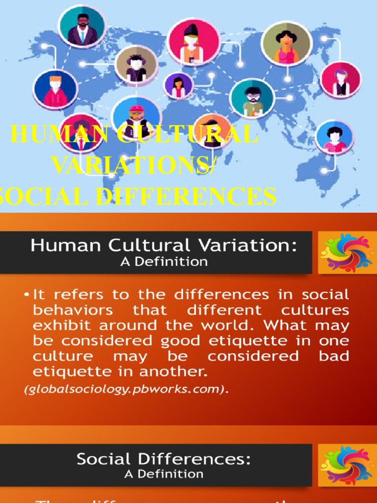 Human Cultural Variations/ Social Differences | PDF
