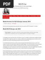 Ielts Liz: IELTS Writing Task 2 Model Essay | PDF | International ...