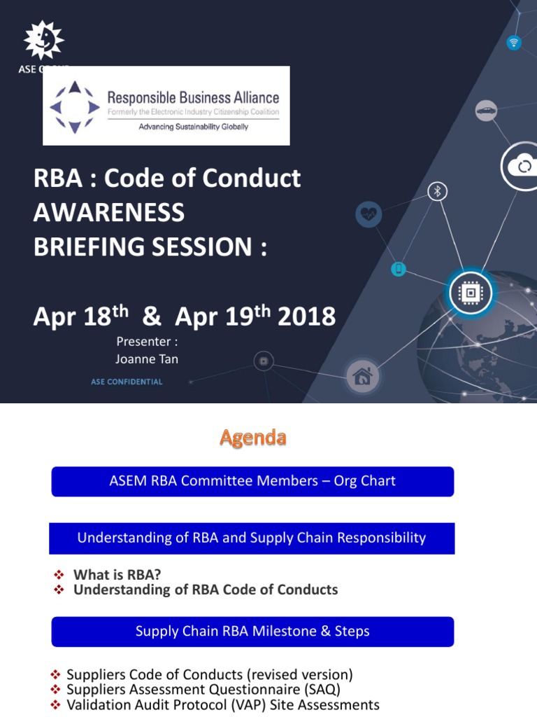 RBA - Awareness Briefing - Suppliers - ASEMA 2018 PDF | PDF | Waste ...