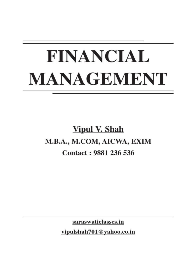 Financial Management PDF | PDF | Equity (Finance) | Dividend