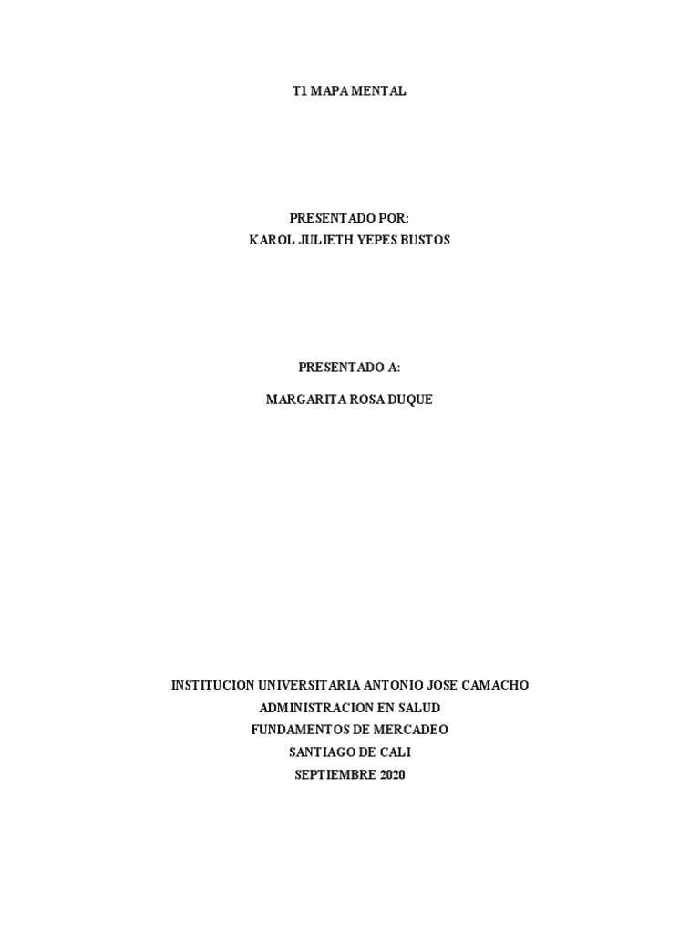 T1 Mapa Mental | PDF