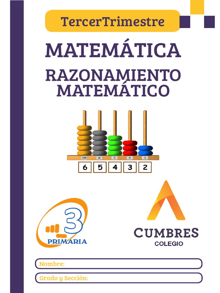 Tercero - Mate 4 - Raz Mat - 3 Trimestre | PDF | Probabilidad | Enseñanza de matemática