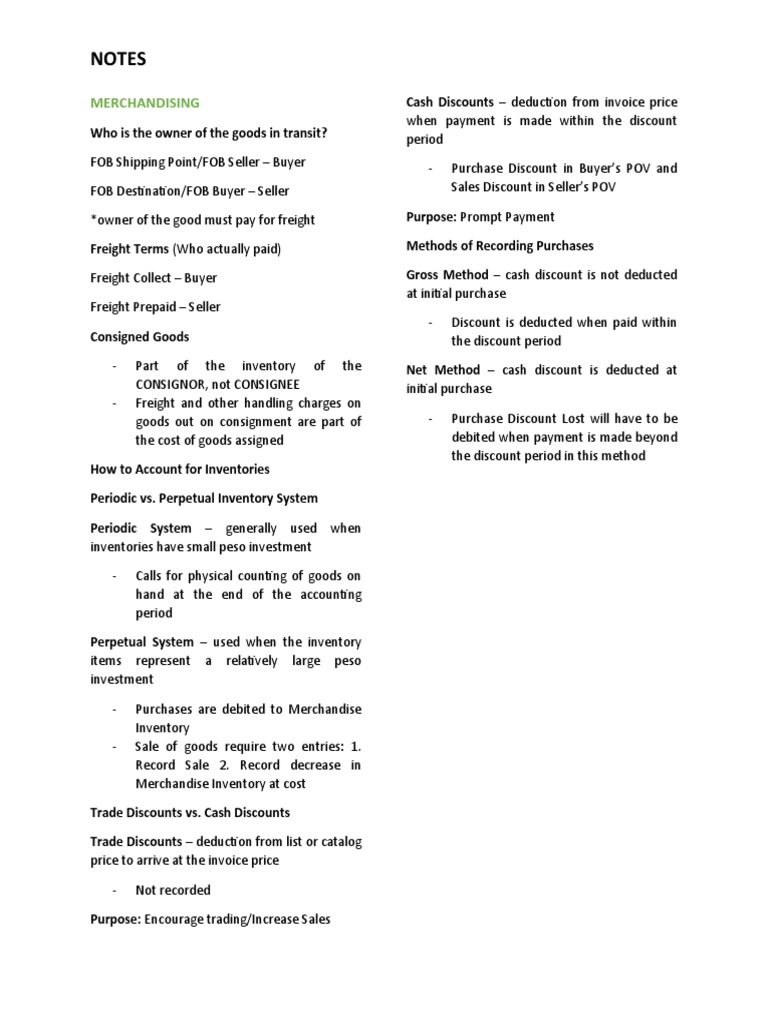 Cash Discounts and Notes Receivable Discounting Explained | PDF ...