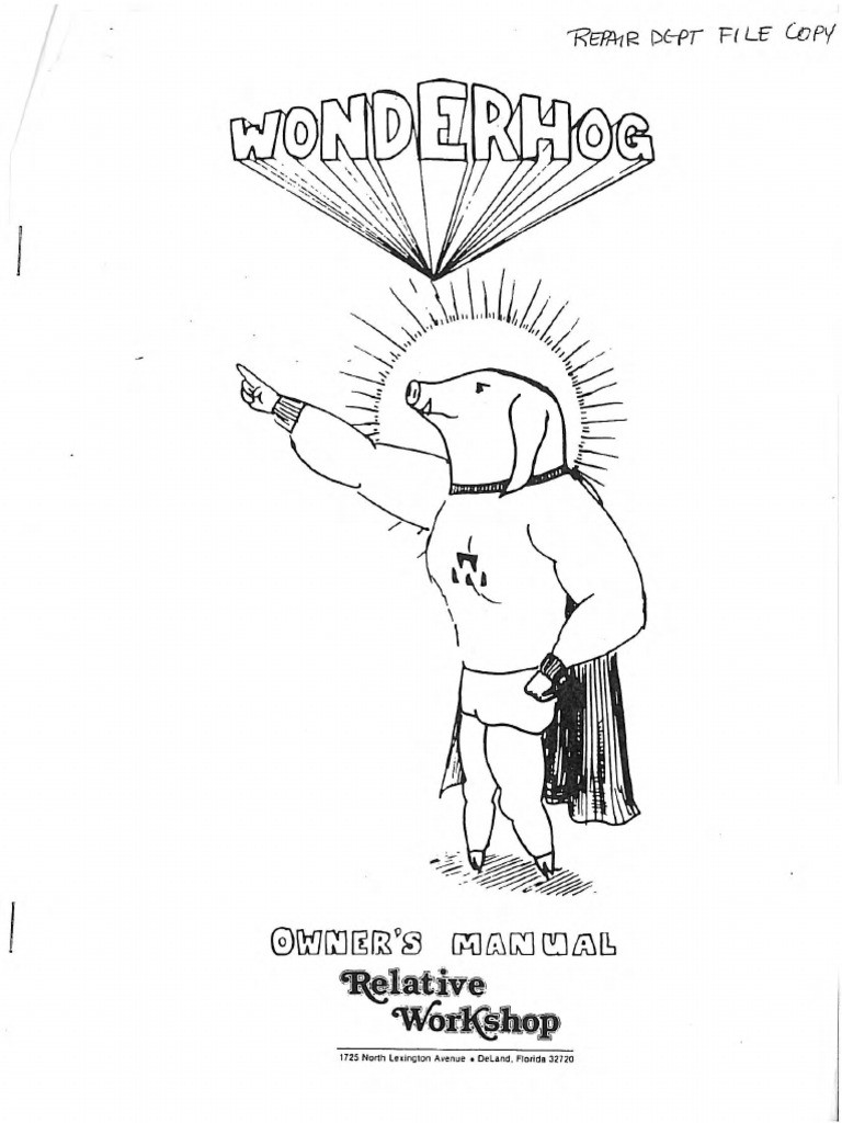 Wonderhog Manual PDF | PDF