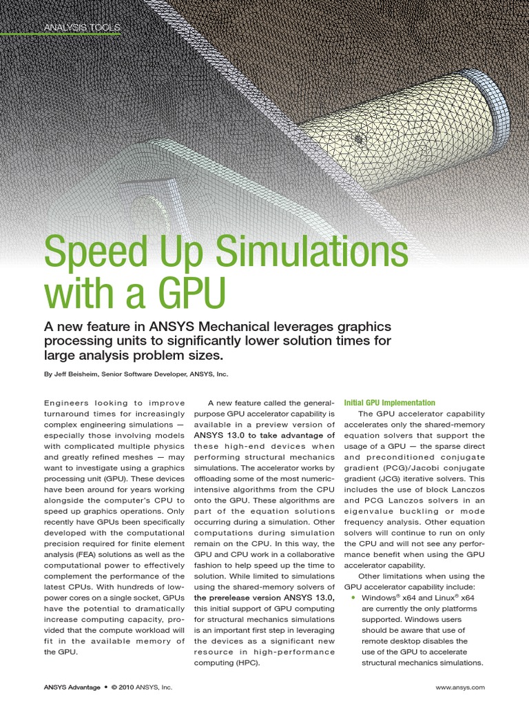 AA V4 I2 Speed Up Simulation With GPU PDF | PDF | Graphics Processing ...