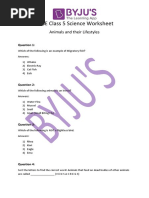 Class 4 Question Paper Science Set 1 | PDF | Water | Natural Environment
