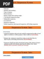 Suspension System | PDF | Suspension (Vehicle) | Vehicle Technology