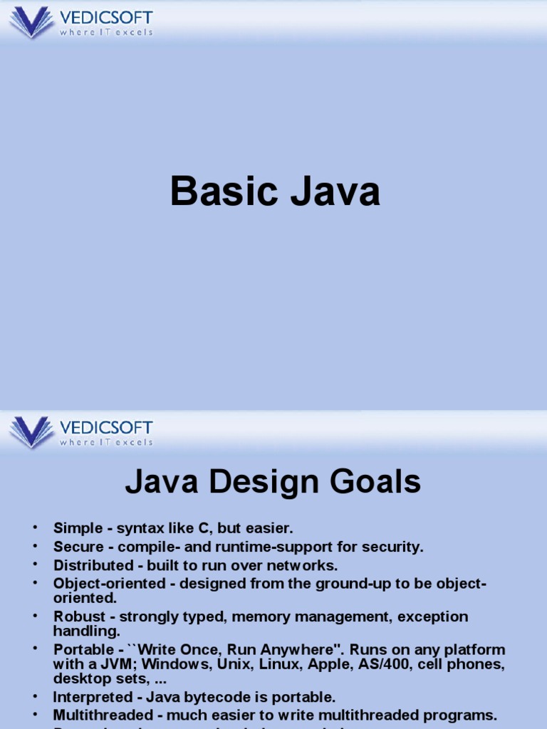Java Basics | PDF | Java (Programming Language) | Method (Computer ...