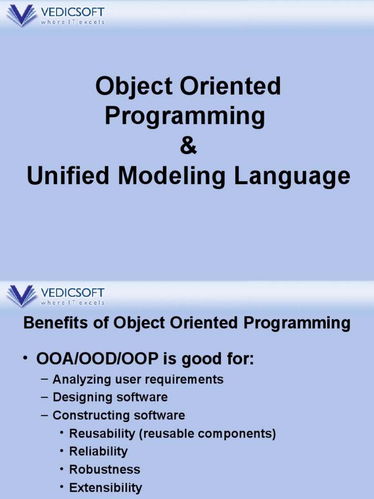 Object Oriented Programming & Unified Modeling Language | PDF | Inheritance (Object Oriented ...