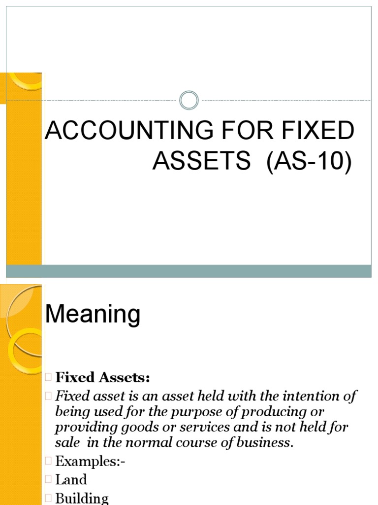 Fixed Assets Accounting | PDF | Depreciation | Book Value