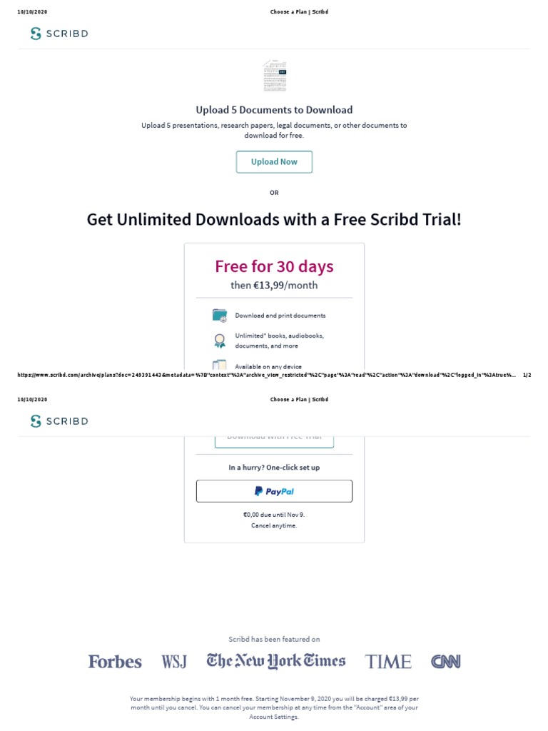 Get Unlimited Downloads With A Free Scribd Trial! | PDF | Scribd | Computer Mediated Communication