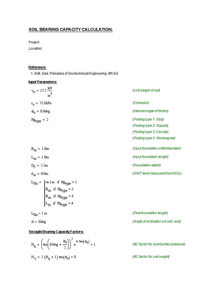 SBC Calculation PDF | PDF | Natural Materials | Soil