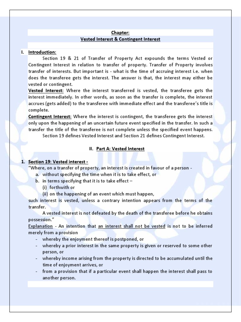 3 Final 19 & 21 | Download Free PDF | Vesting | Deed