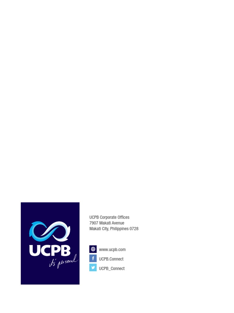 2016 UCPB Annual Report Updated | PDF | Coffee | Banks