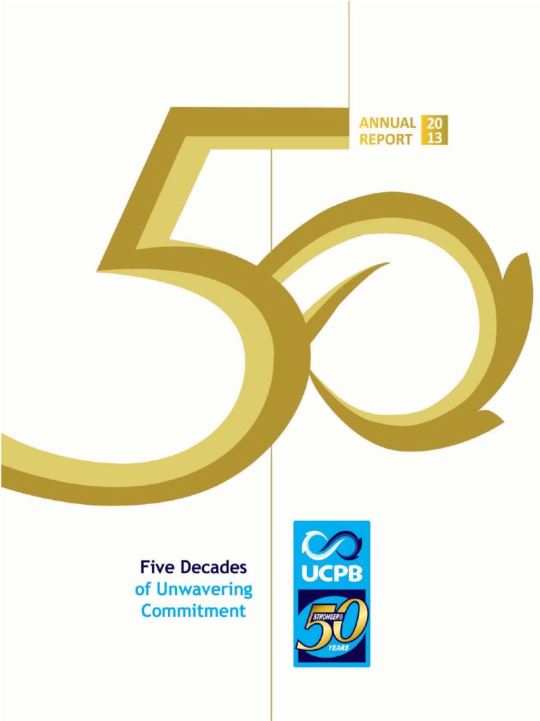 2013 UCPB Annual Report | PDF | Banks | Loans