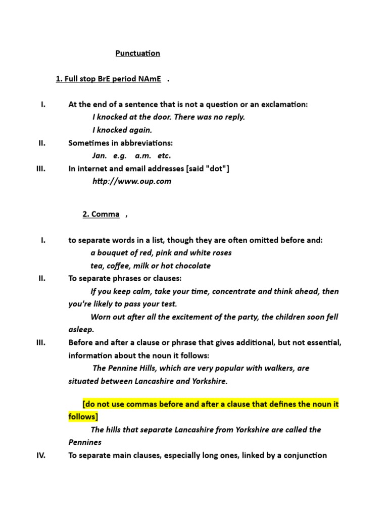 Punctuation Oxford | PDF | Comma | Bracket