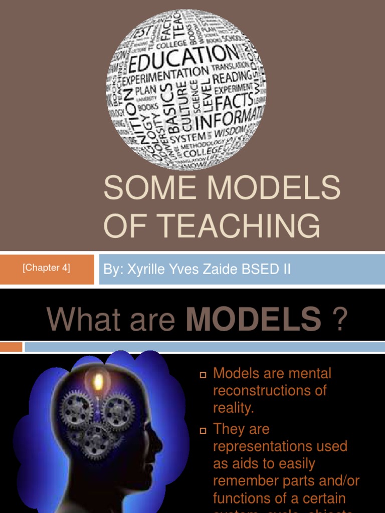 Some Models of Teaching: By: Xyrille Yves Zaide BSED II | PDF ...