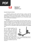 Types of Dependent and Independent Suspension System | PDF | Motor ...
