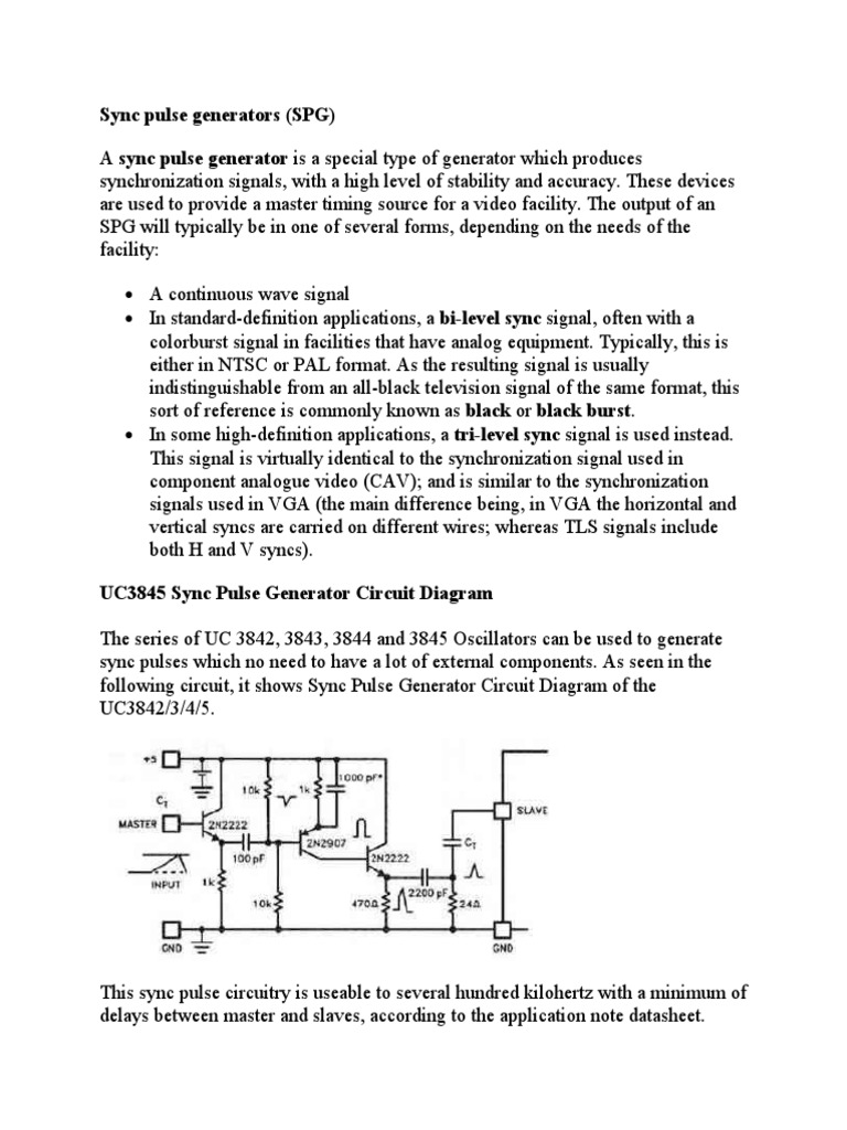 Sync Pulse Generators | PDF | Information And Communications Technology ...