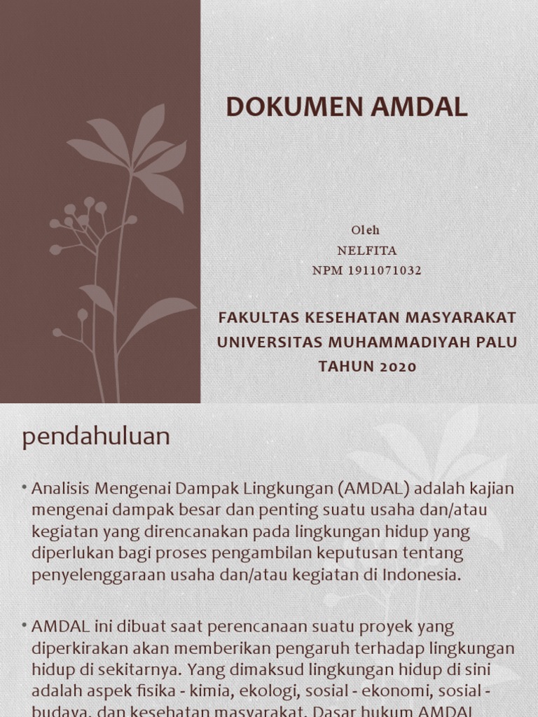 Dokumen Amdal | PDF