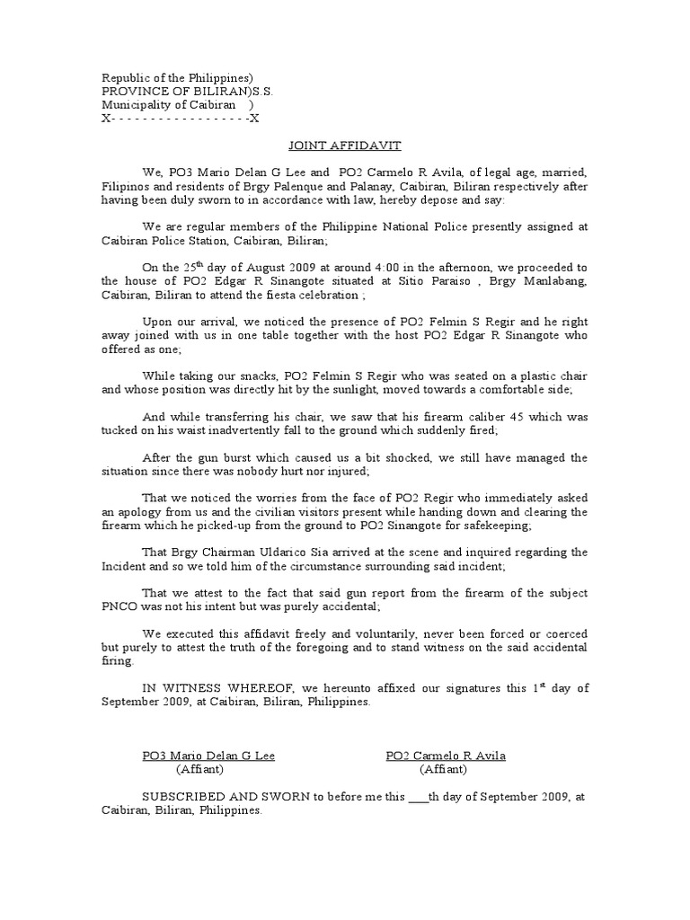 Paraiso Gun Report | PDF | Affidavit | Violence