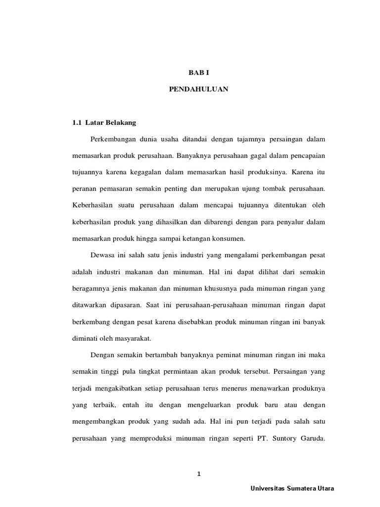 Strategi Pemasaran Mirai Ocha PT. Suntory | PDF