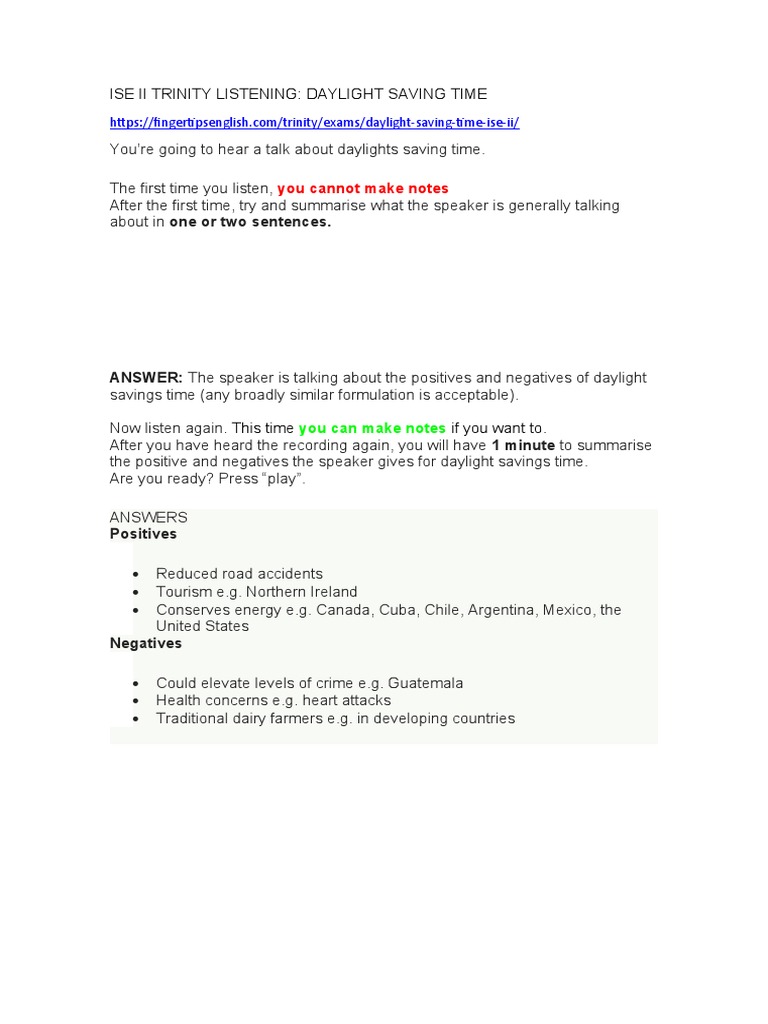 Daylight Saving Time Pros & Cons | PDF | Wellness