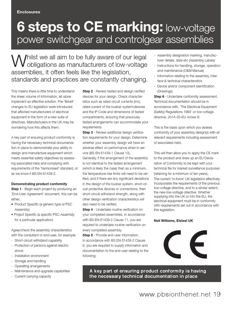 6steps For CE Marking | PDF | Science | Science And Technology