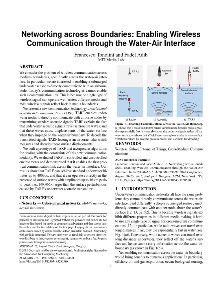 Networking Across Boundaries: Enabling Wireless Communication Through ...