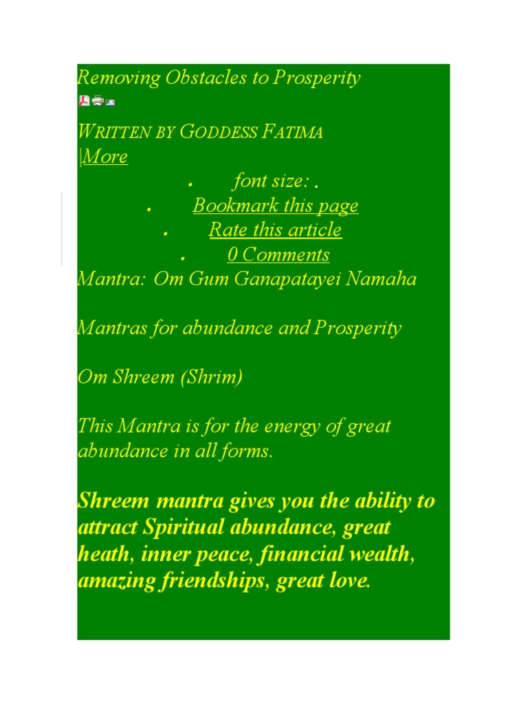 Shreem Mantra Gives You The Ability To Attract Spiritual Abundance ...