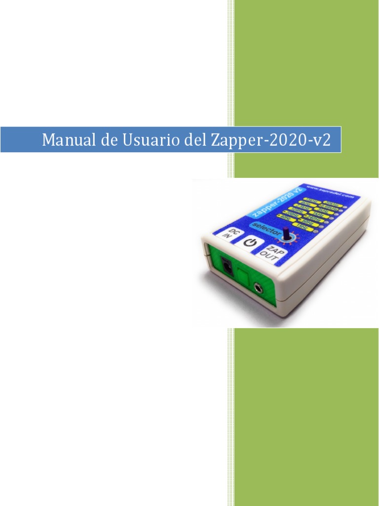 Manual Zapper-2020v2 PDF | PDF | Diodo emisor de luz | Frecuencia