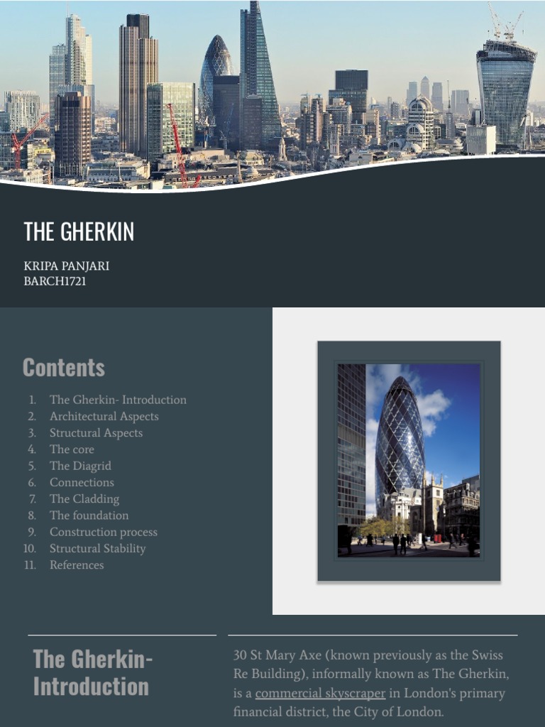The Gherkin Case Study | PDF | Column | Deep Foundation