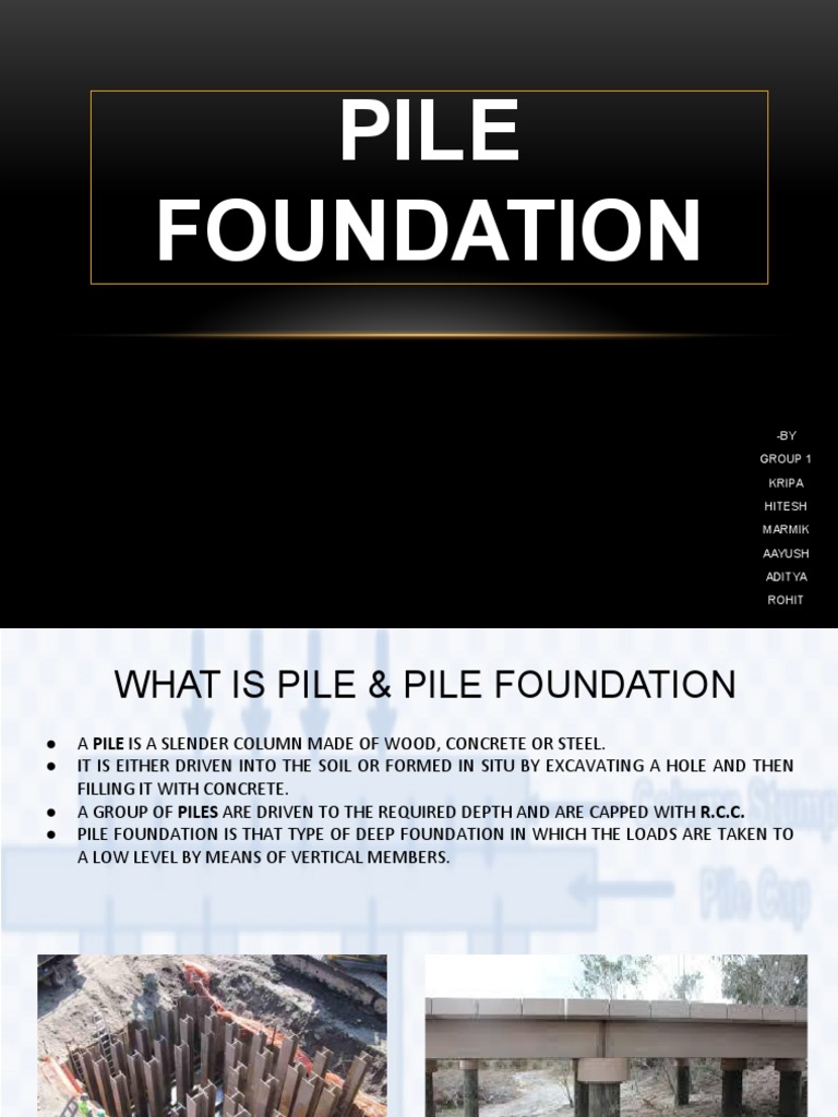 Pile Foundations | PDF | Deep Foundation | Geotechnical Engineering