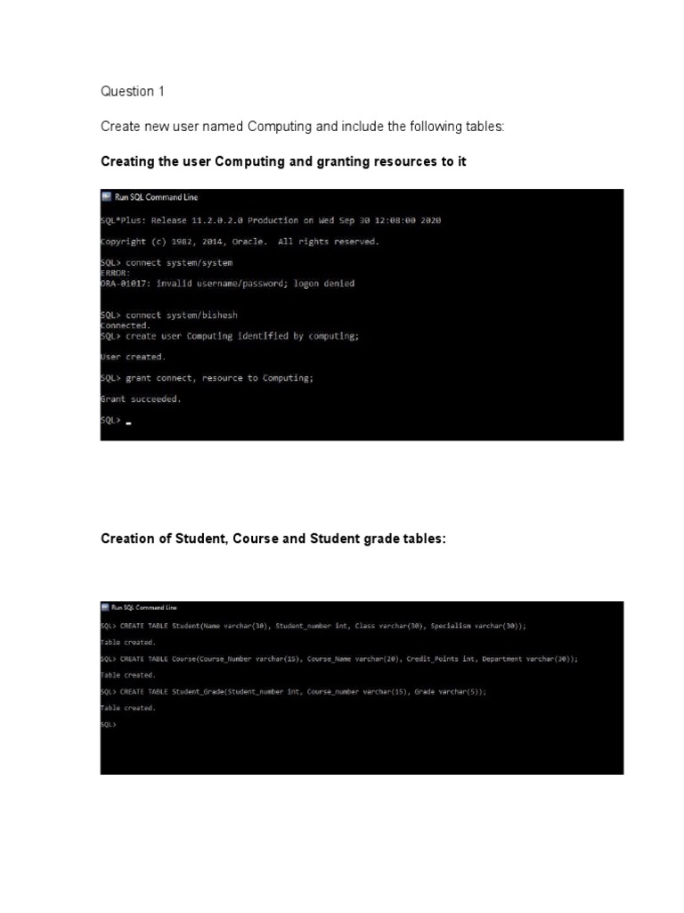 Creating The User Computing and Granting Resources To It | PDF ... Creating The User Computing and Granting Resources To It | PDF ...