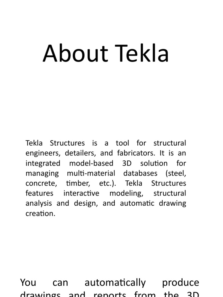 Tekla | PDF | Dialog Box | Button (Computing)
