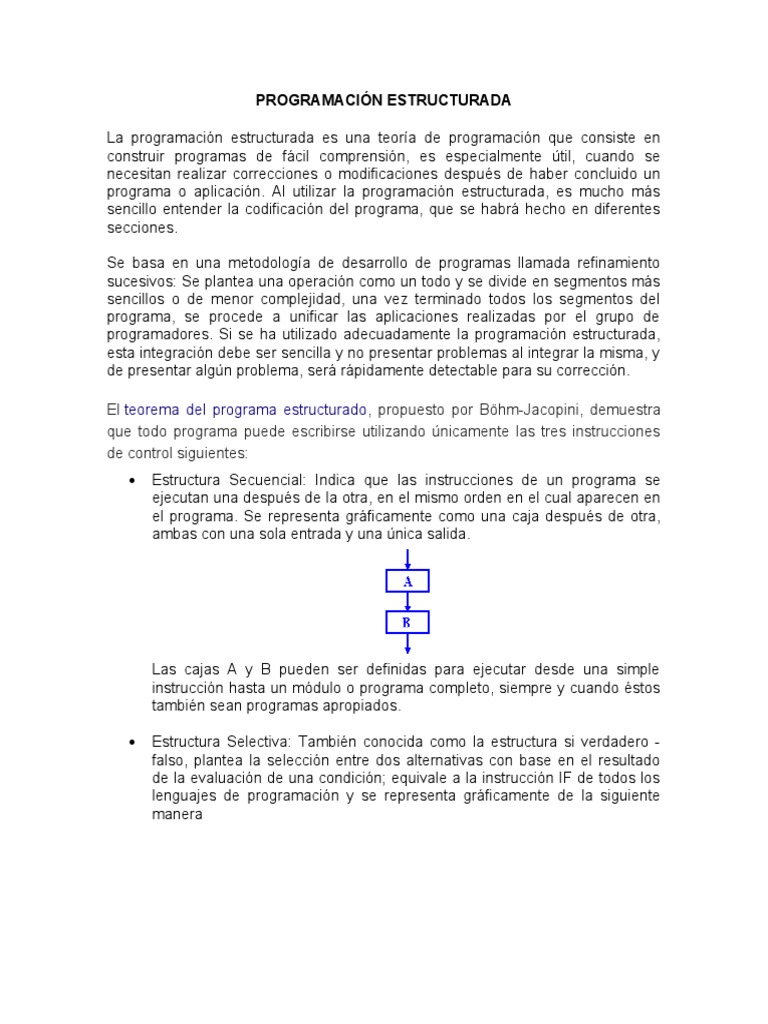 Introducción a la Programación Estructurada | PDF | Informática teórica ...