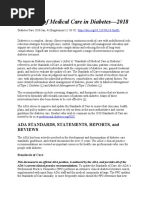 ADA Standards of Care 2025 Overview | PDF | Diabetes | Primary Care