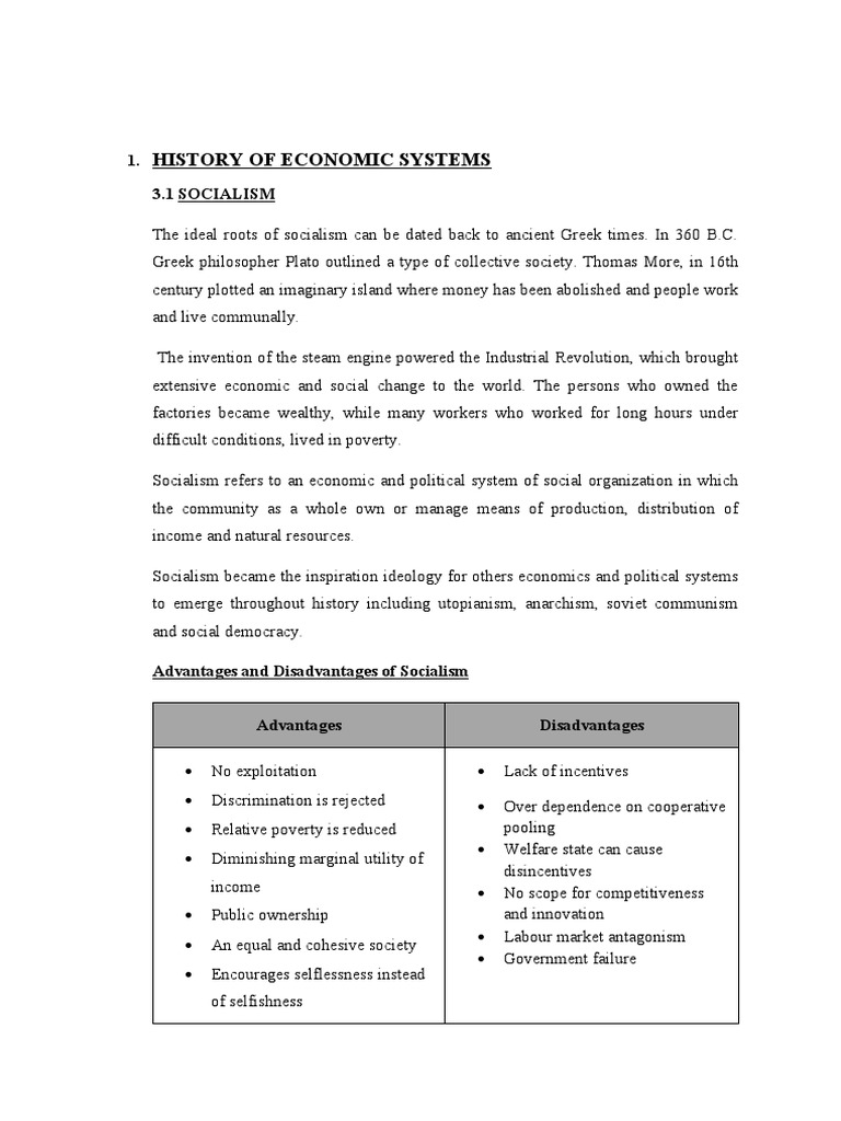 History of Economic Systems | PDF | Capitalism | Communism