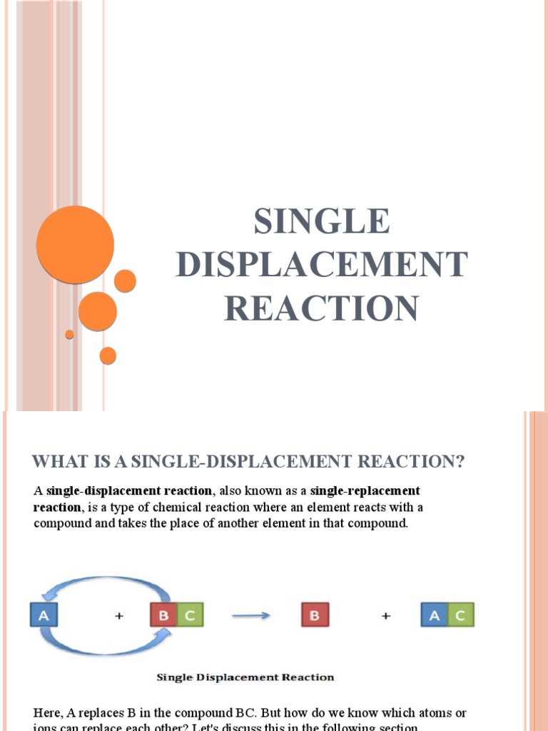 Understanding Single Displacement Reactions | PDF | Metals | Chemical ...