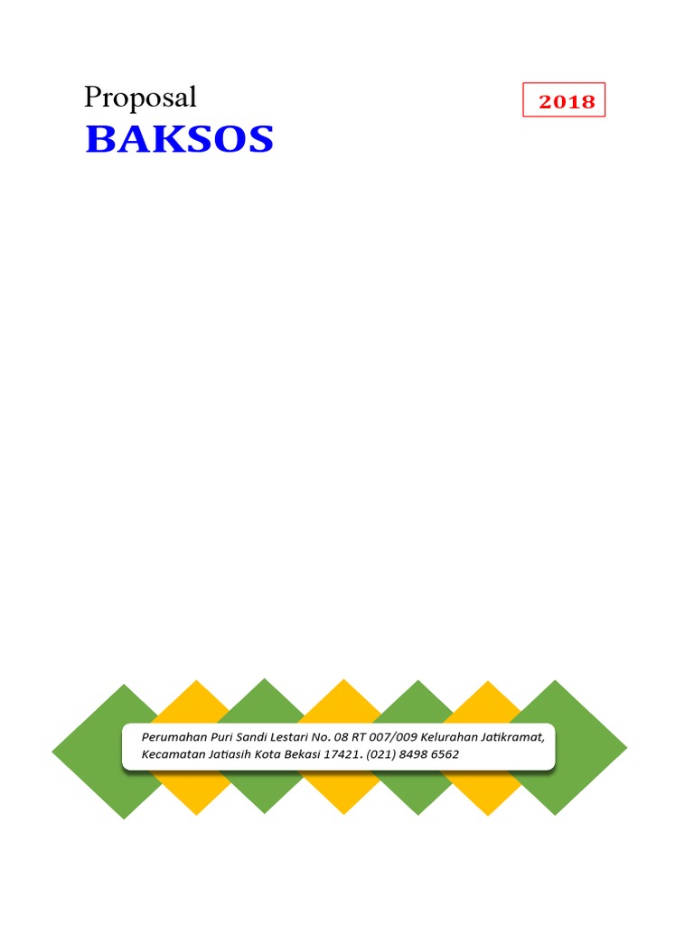 Contoh Proposal Bansos | PDF