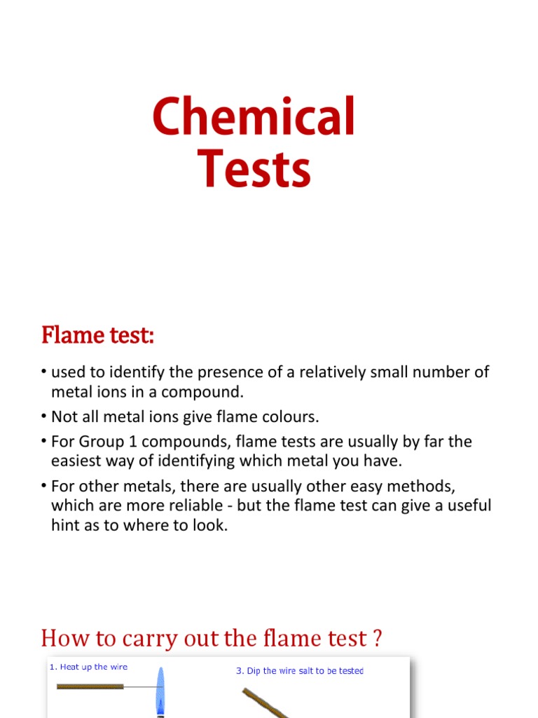 Flame Tests | PDF | Science & Mathematics