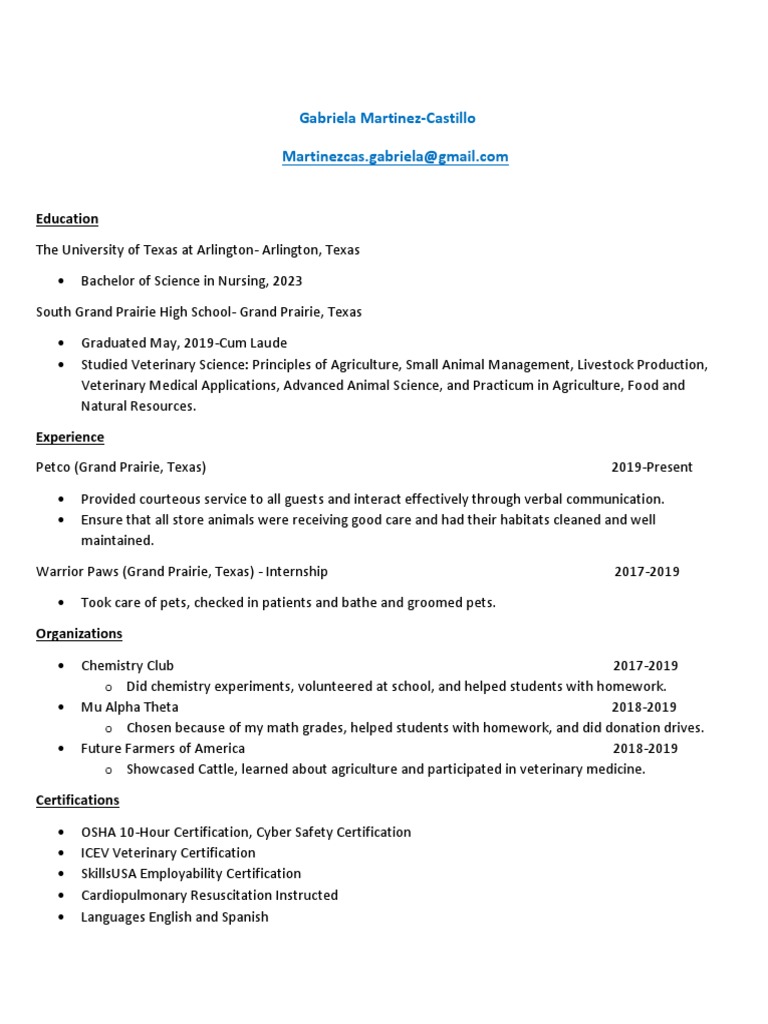 Resume 2020 | PDF