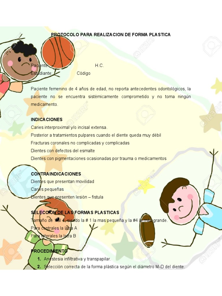 Protocolo para Realizacion de Forma Plastica | PDF