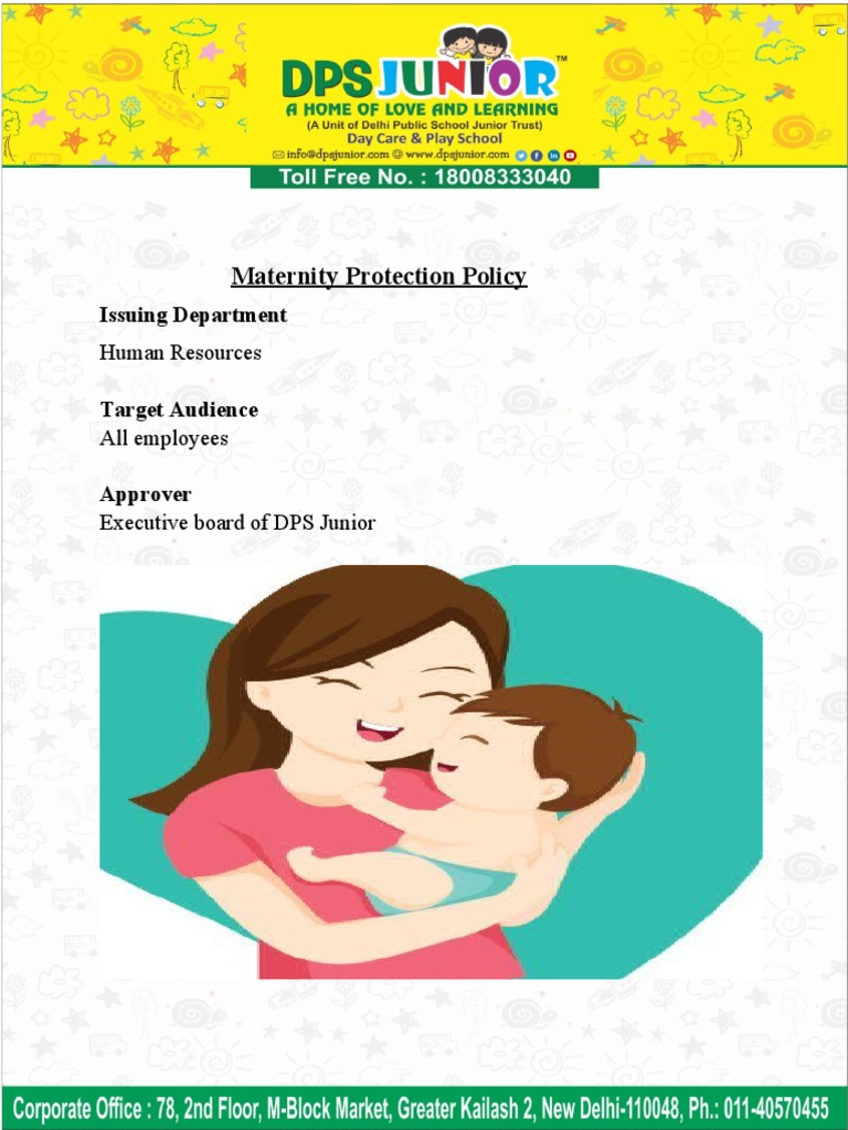 DPSJ Maternity Protection Policy | PDF | Parental Leave | Mother