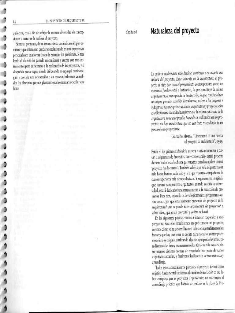Munoz Cosme - Cap I - CapII El Proyecto Moderno PDF | PDF