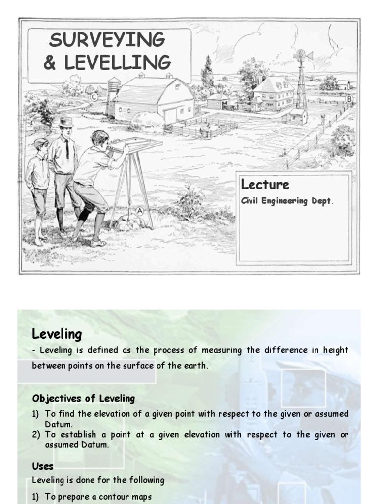 Surveying & Levelling: Civil Engineering Dept | PDF | Scientific ...