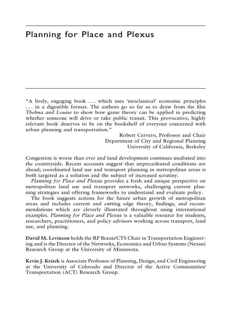 Planning For Place and Plexus | Download Free PDF | Urban Sprawl | Zoning