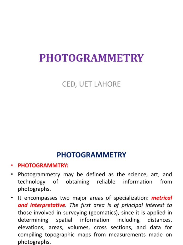 Photogrammetry Mapping Science in 40 Characters | PDF | Topography ...