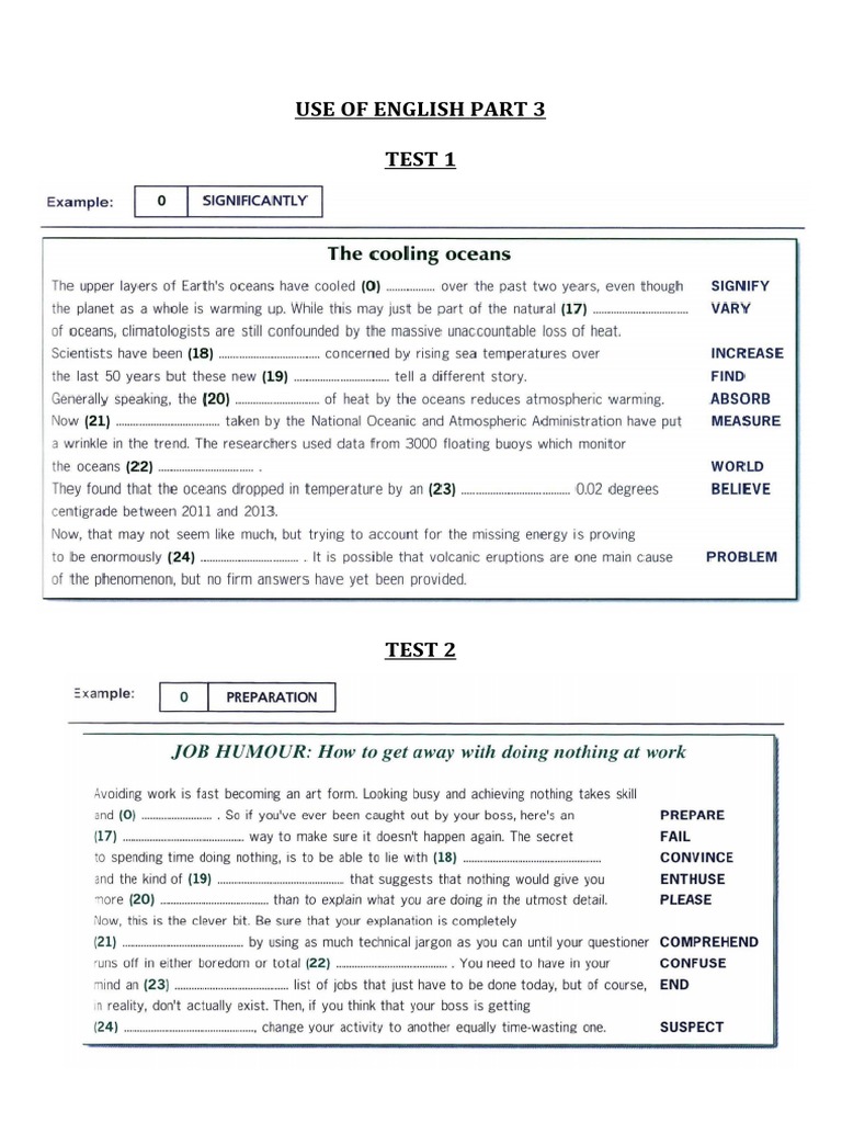 Use of English Part 3 | PDF